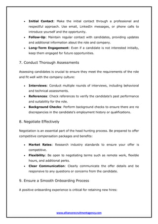 Head Hunting Recruitment - Best Practices and Tips | PDF