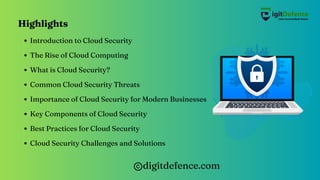 Why Cloud Security is Essential for Modern Businesses | PPT