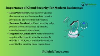 Why Cloud Security is Essential for Modern Businesses | PDF
