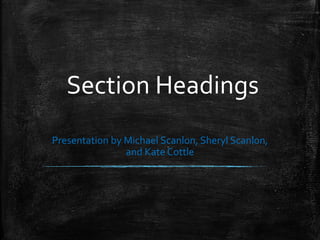 APA Formatting Header Basics | PPT