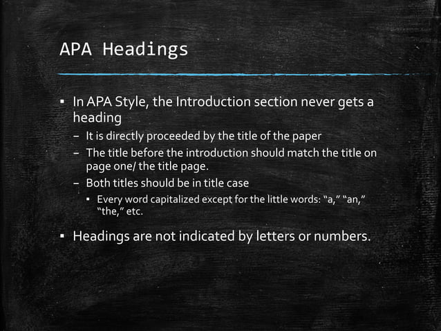 APA Formatting Header Basics | PPT