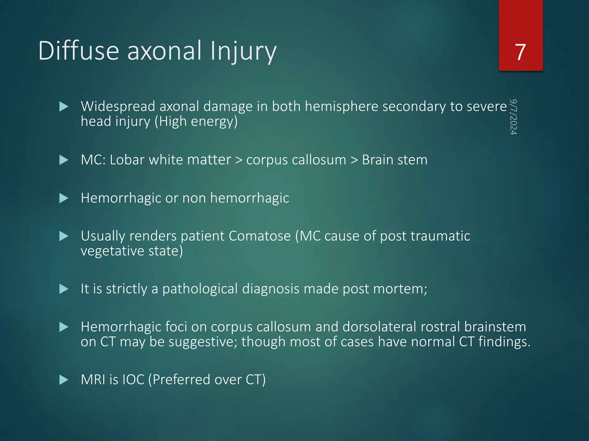 Approach to Head Injuiry, Intracranial Pressure Measurement and ...