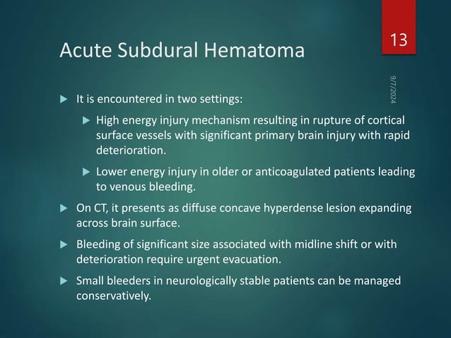 Approach to Head Injuiry, Intracranial Pressure Measurement and ...