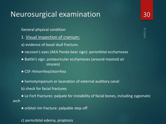 Approach to Head Injuiry, Intracranial Pressure Measurement and ...