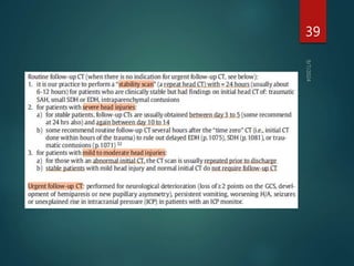 Approach to Head Injuiry, Intracranial Pressure Measurement and ...