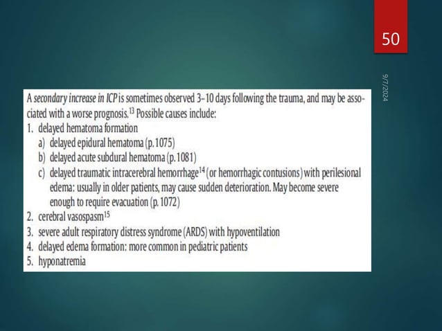 Approach to Head Injuiry, Intracranial Pressure Measurement and ...