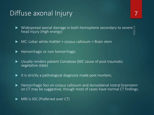 Approach to Head Injuiry, Intracranial Pressure Measurement and ...