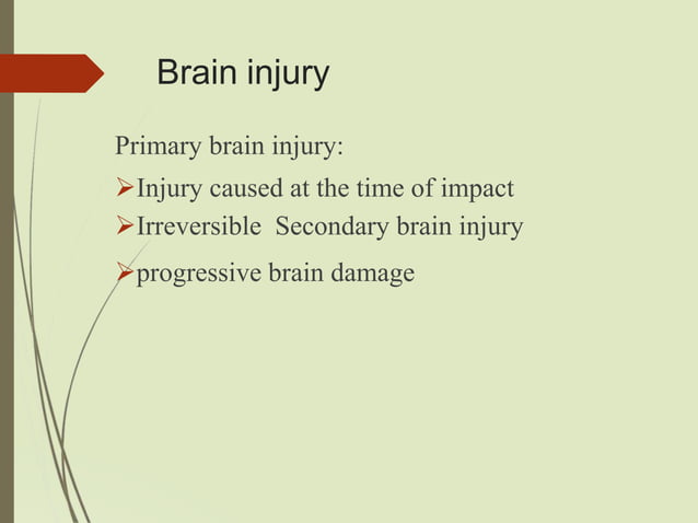 headinjuries - types, causes, management | PPT