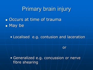 Head injuries | PPTX | First Aid | Injuries