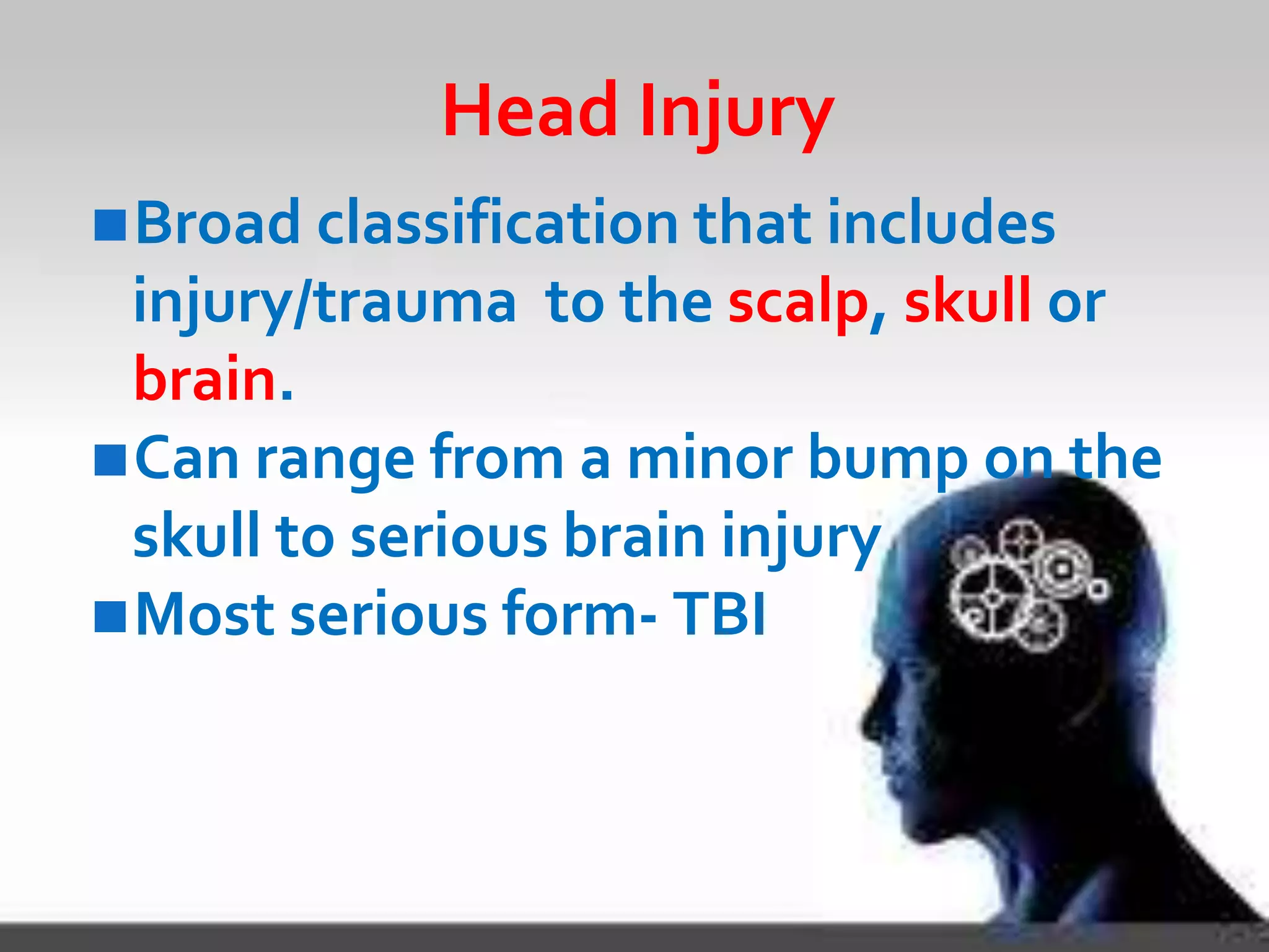 Head injuries | PPTX