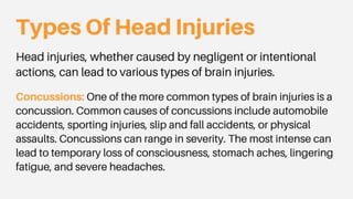 Head Injuries Causes and Types | PPT