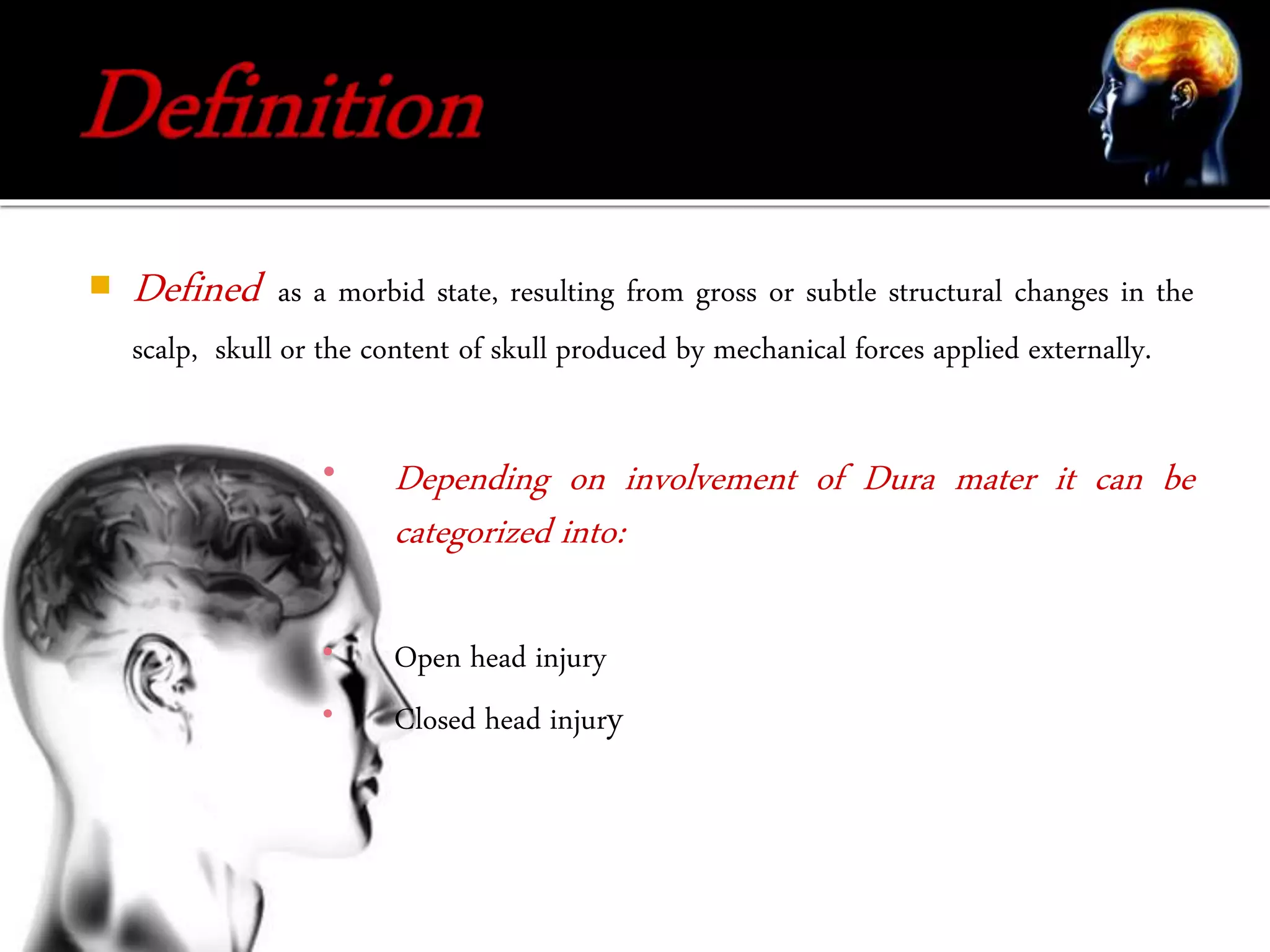 Head injury- Medicolegal aspect | PPTX