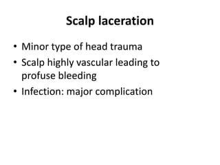 Head injury( Diagnosis/symptoms/investigation/Treatment) | PPTX