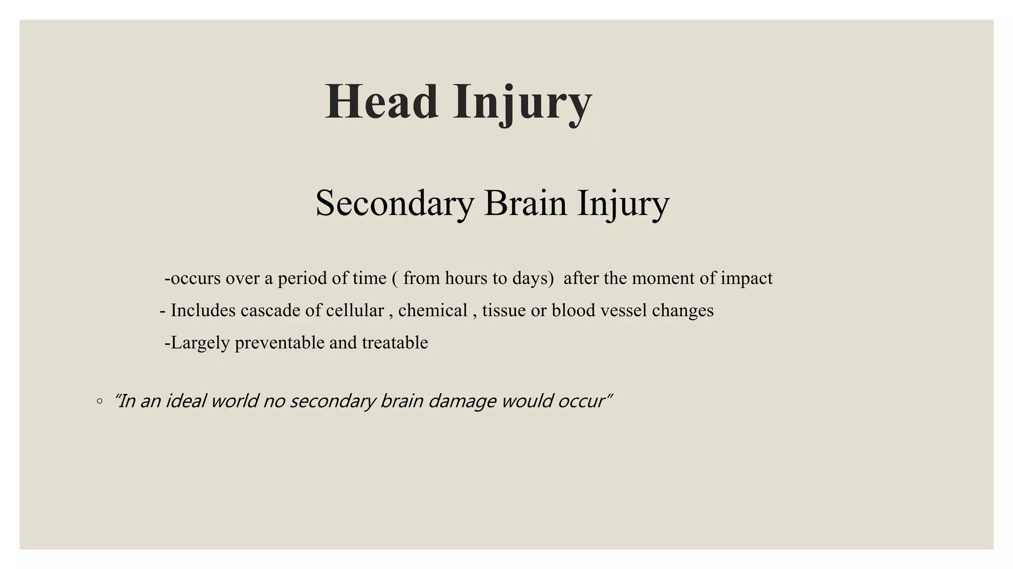 Primary and secondary head injury EDH and SDH | PPTX