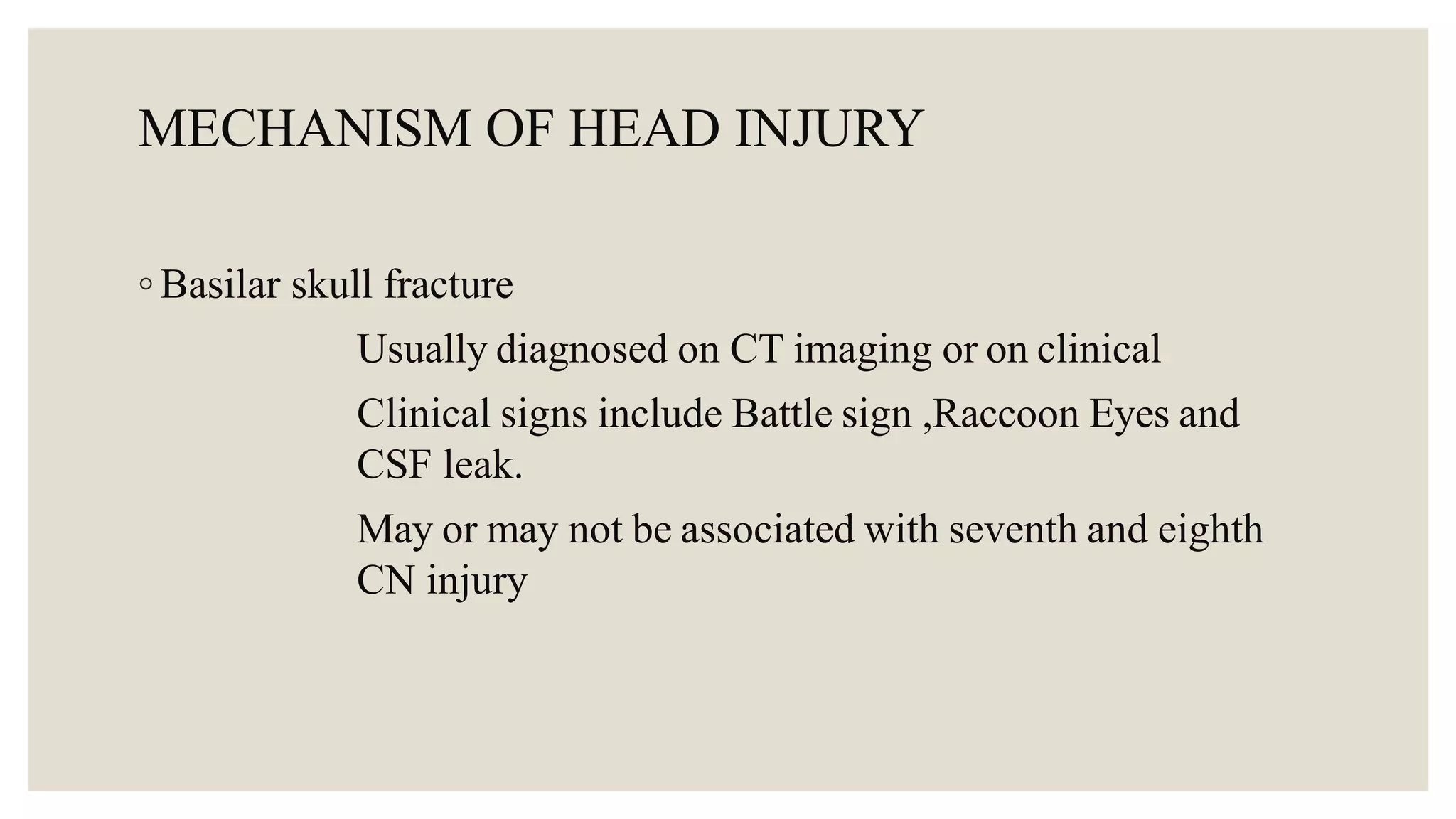 Primary and secondary head injury EDH and SDH | PPTX