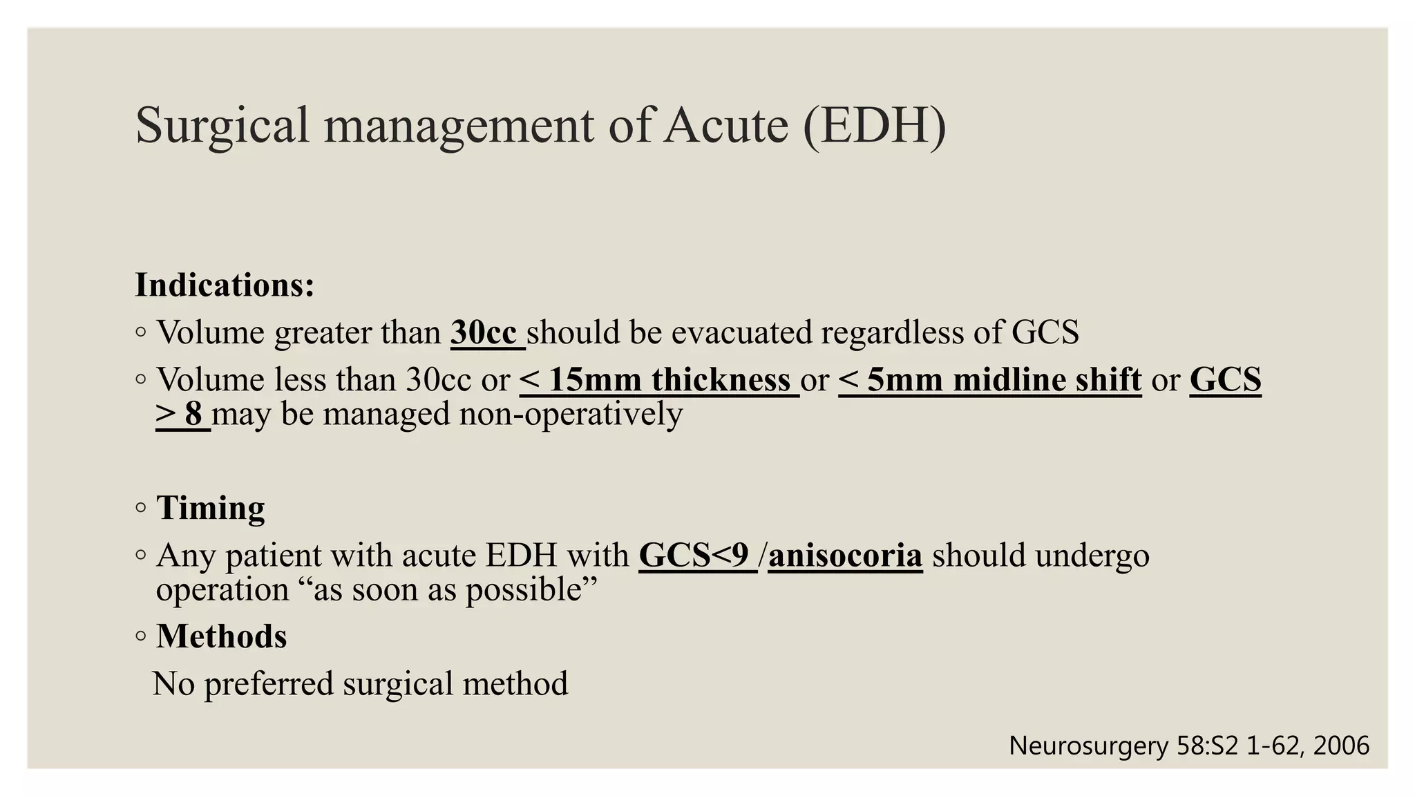 Primary and secondary head injury EDH and SDH | PPTX