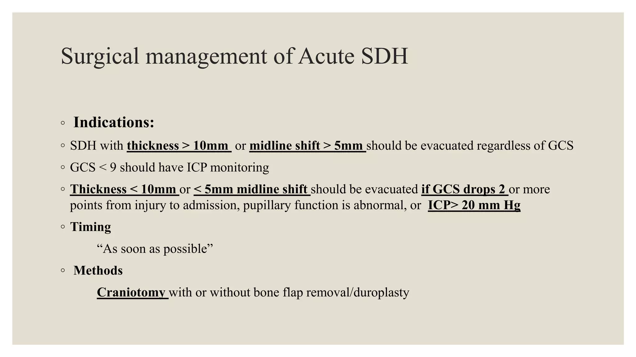 Primary and secondary head injury EDH and SDH | PPTX