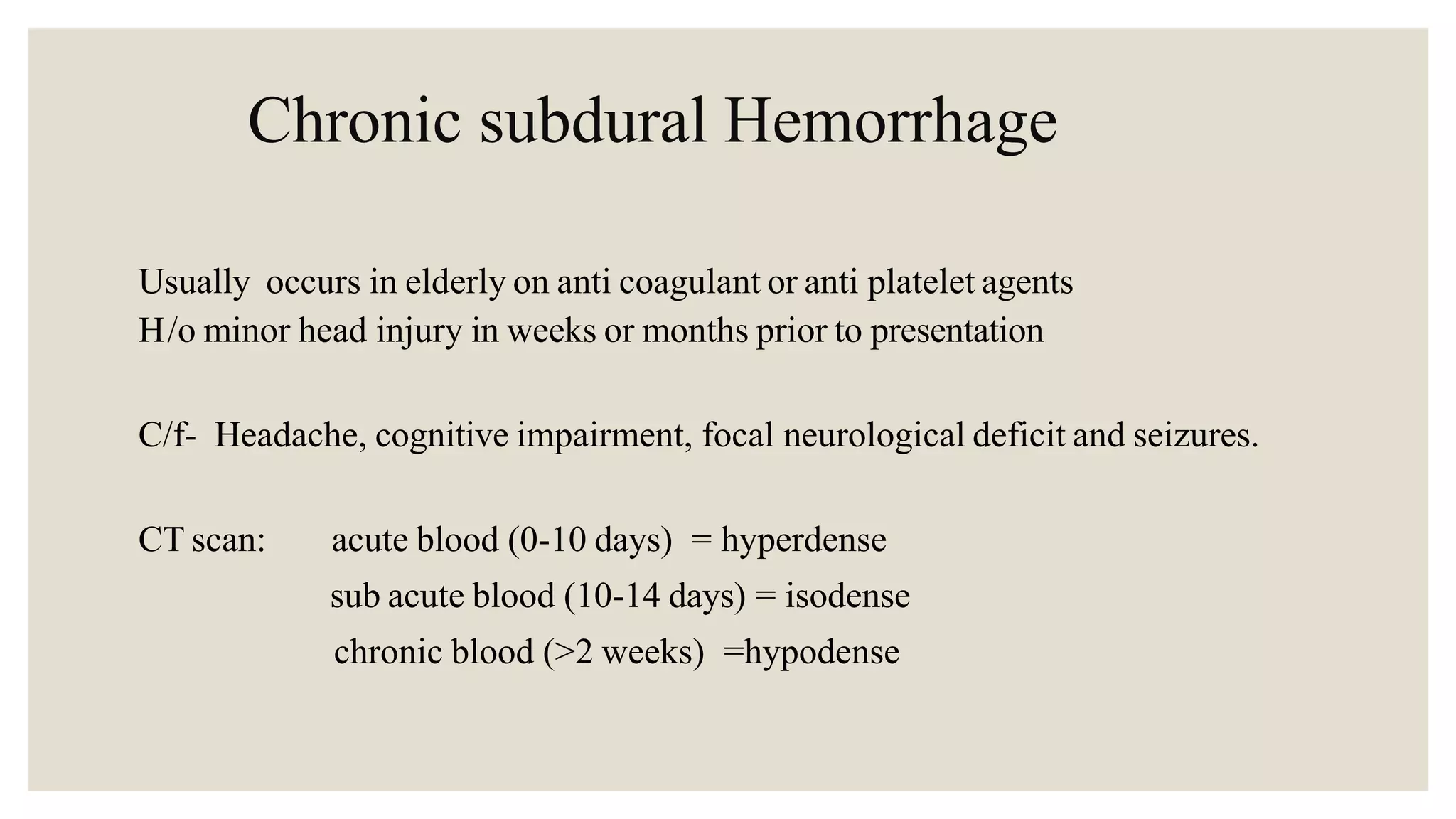 Primary and secondary head injury EDH and SDH | PPTX