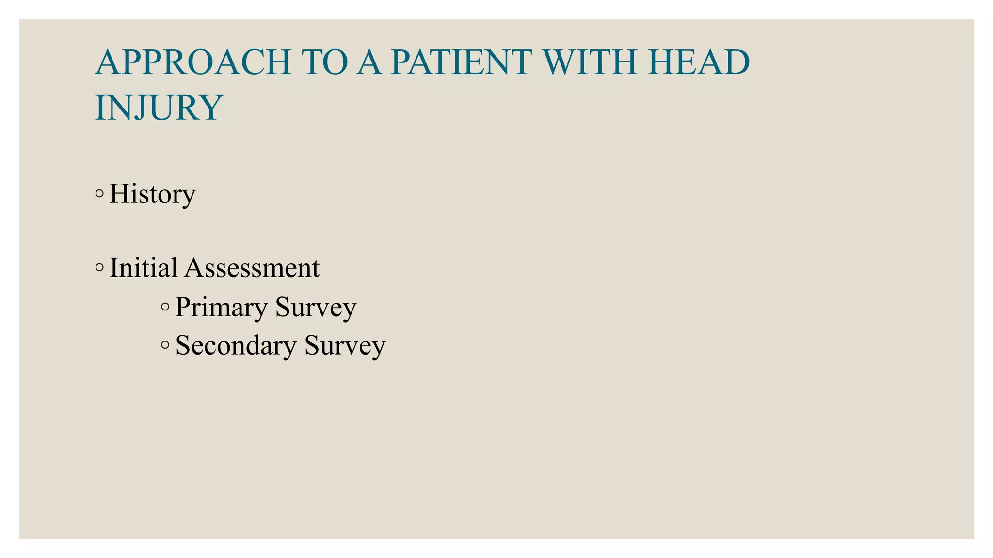 Primary and secondary head injury EDH and SDH | PPTX