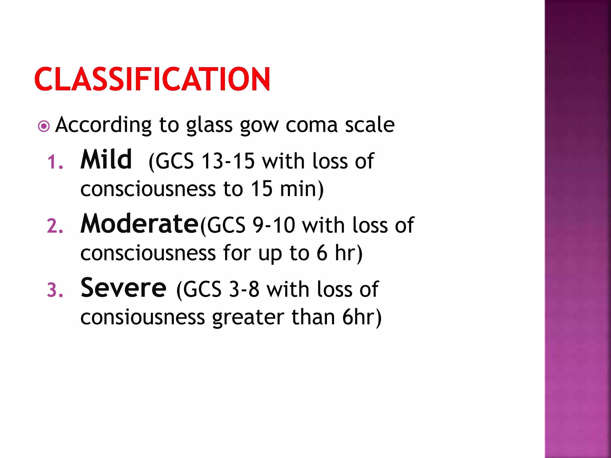 Head injury med surg presentation | PPTX