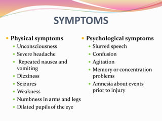 Head injury for Undergraduate Medical Students | PPTX