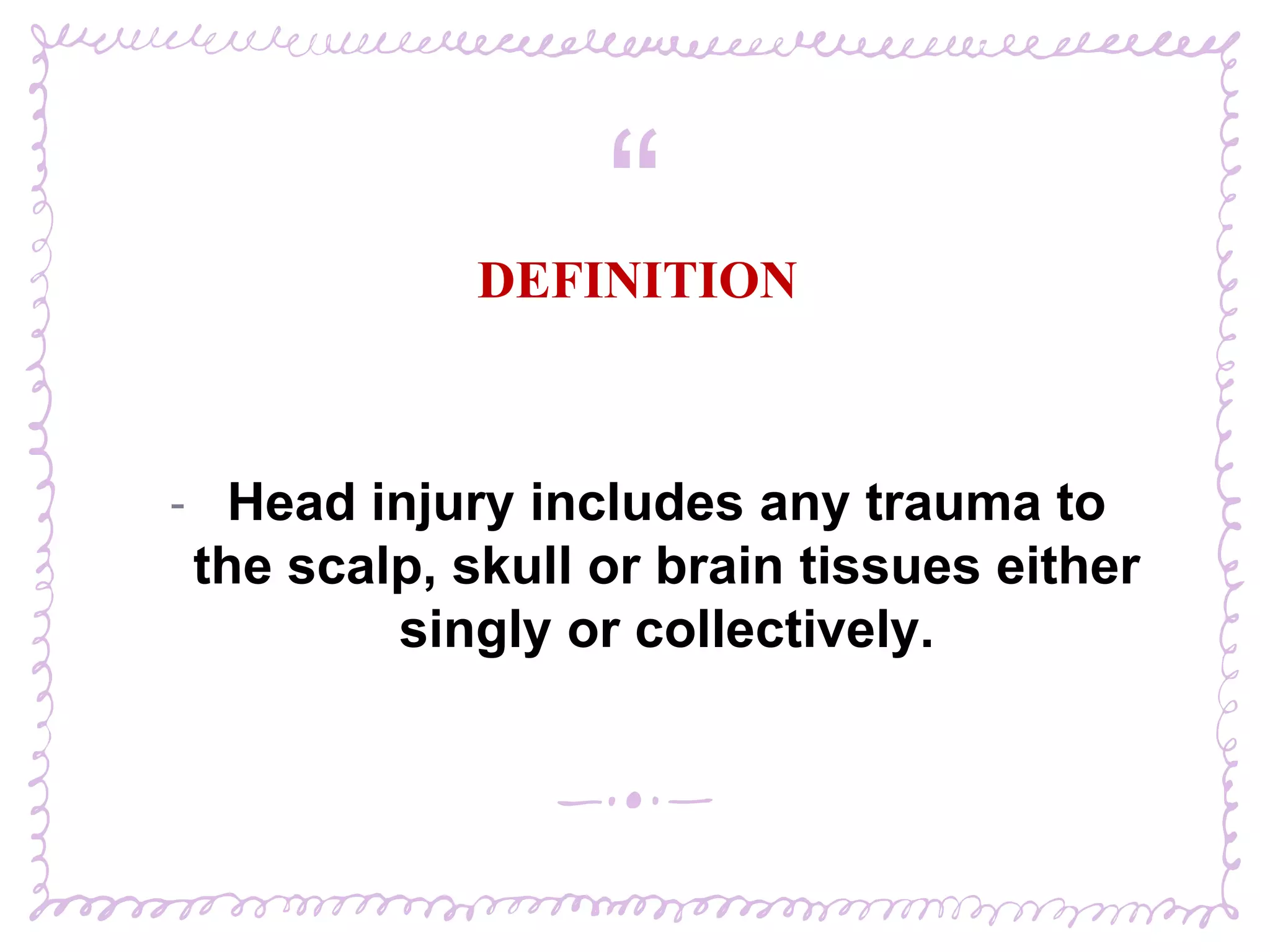 Head injury | PPTX