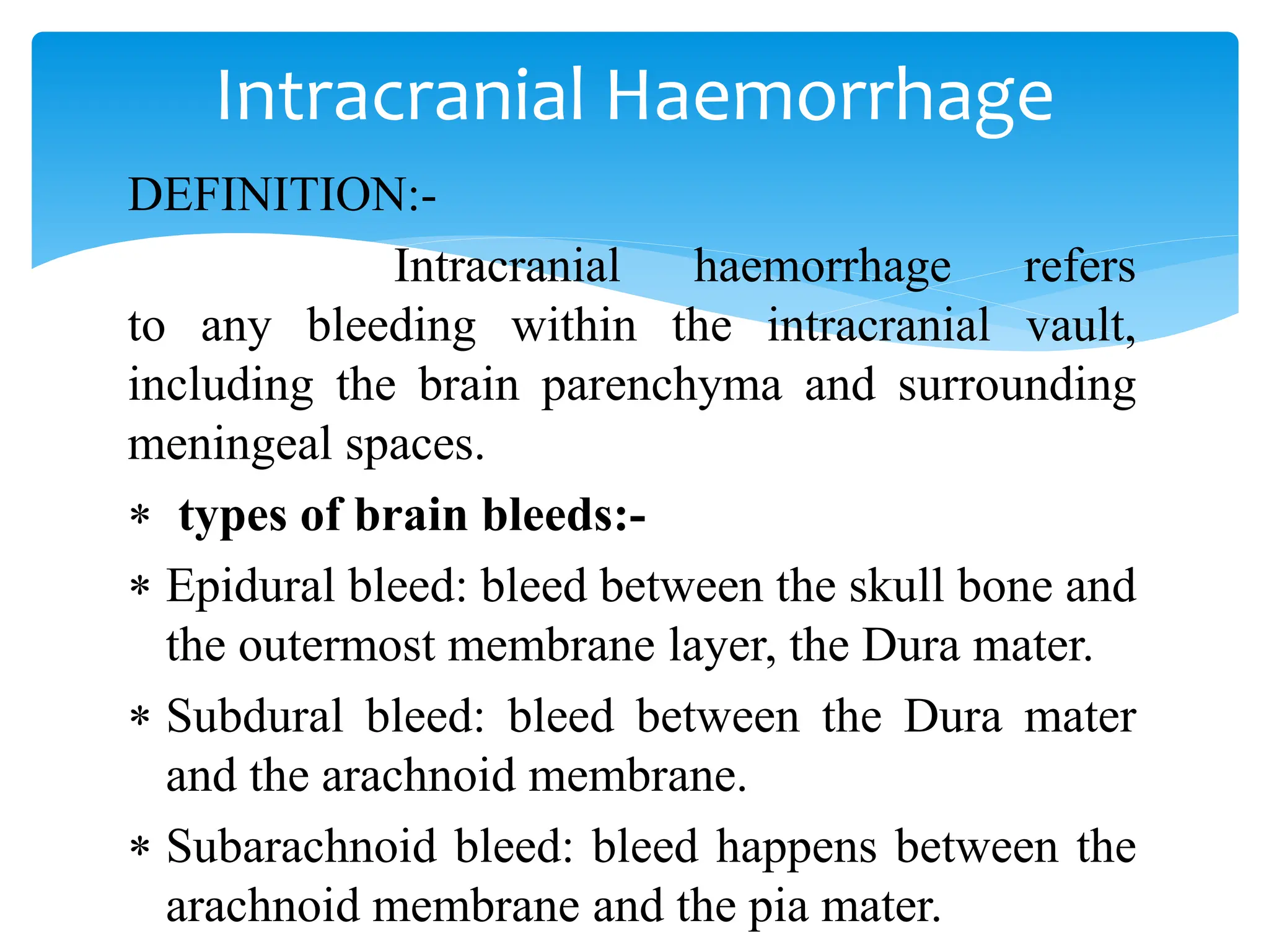 head injury accidental injury RTA .pptx
