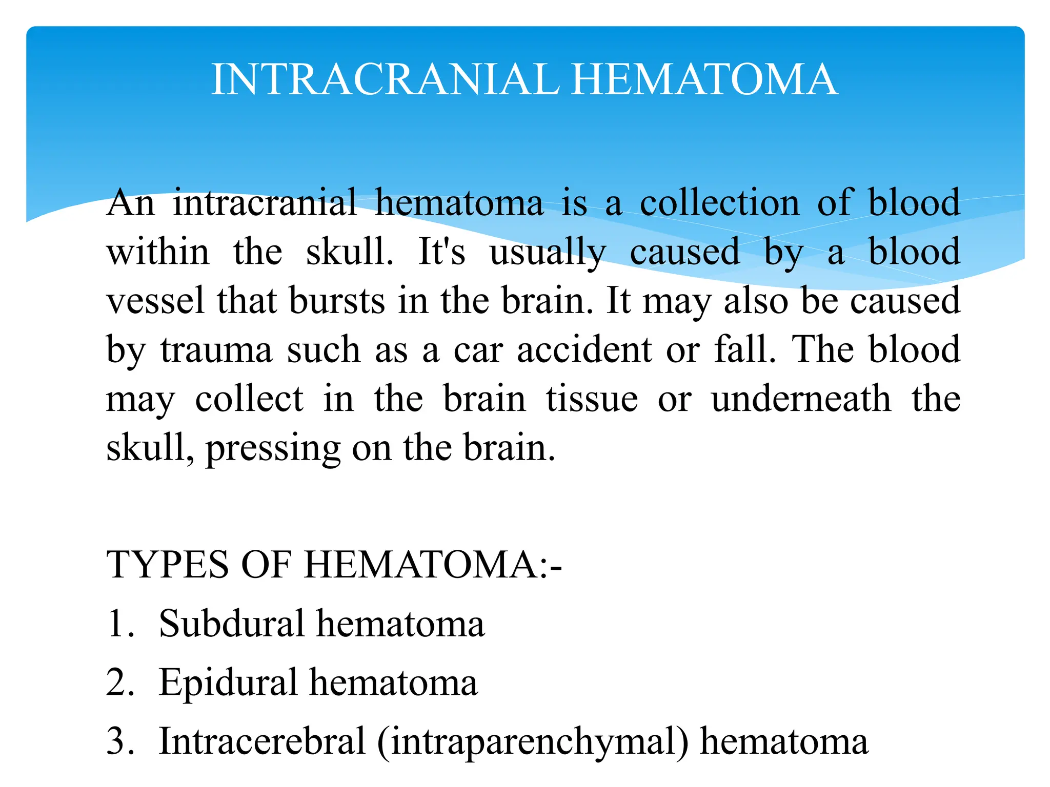 head injury accidental injury RTA .pptx