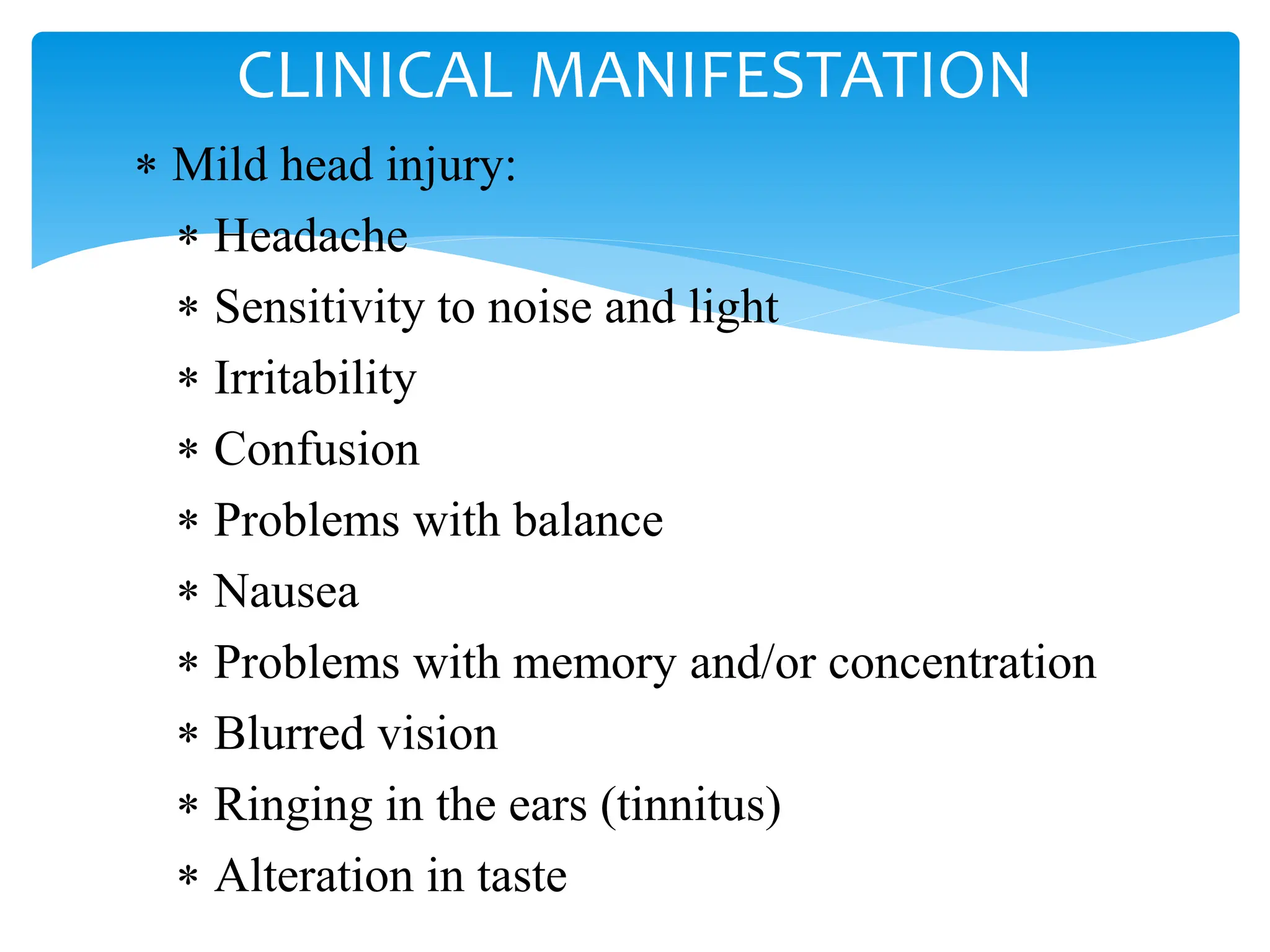head injury accidental injury RTA .pptx