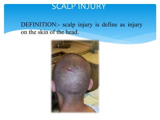 head injury accidental injury RTA .pptx