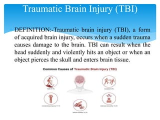 head injury accidental injury RTA .pptx