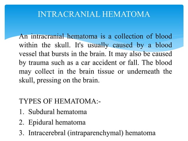head injury accidental injury RTA .pptx