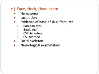 Head Injury. types and managementand primary care | PPTX
