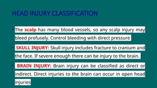 Head Injury Nursing Mangement for Nursing students | PPTX