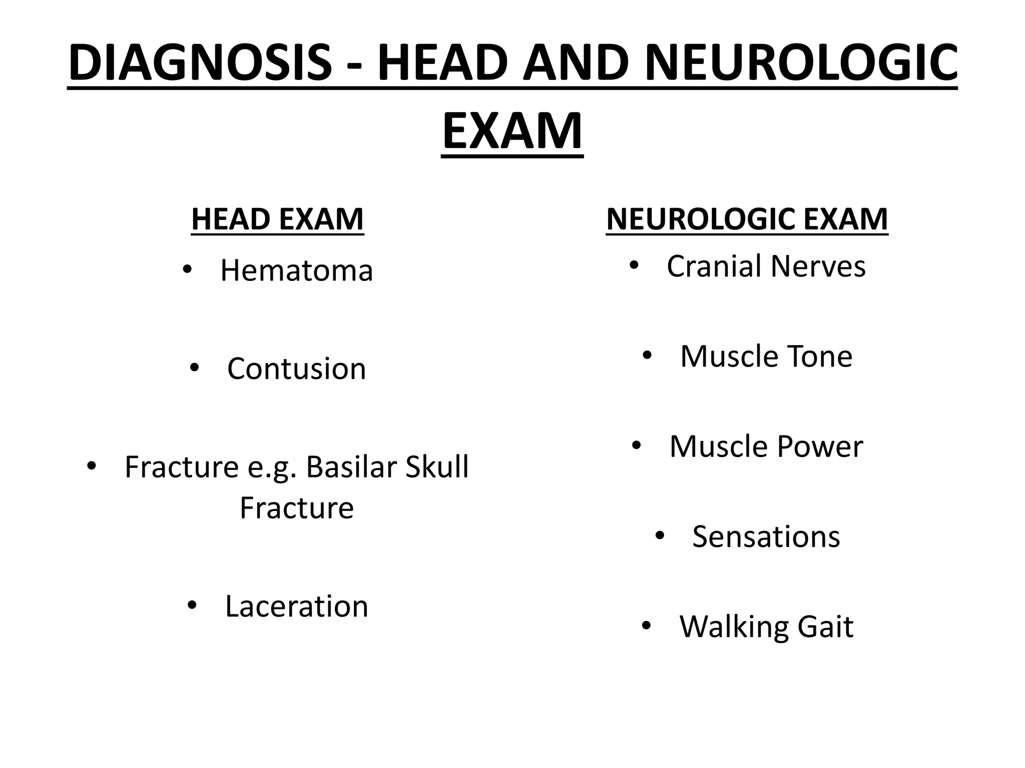 Head injuries Overview | PPTX