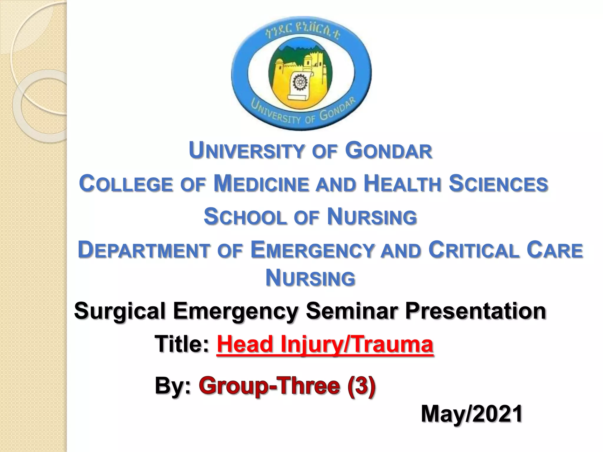 Head injury/TBI | PPTX | Death, Injury, or Military Conflict | Sensitive Topics