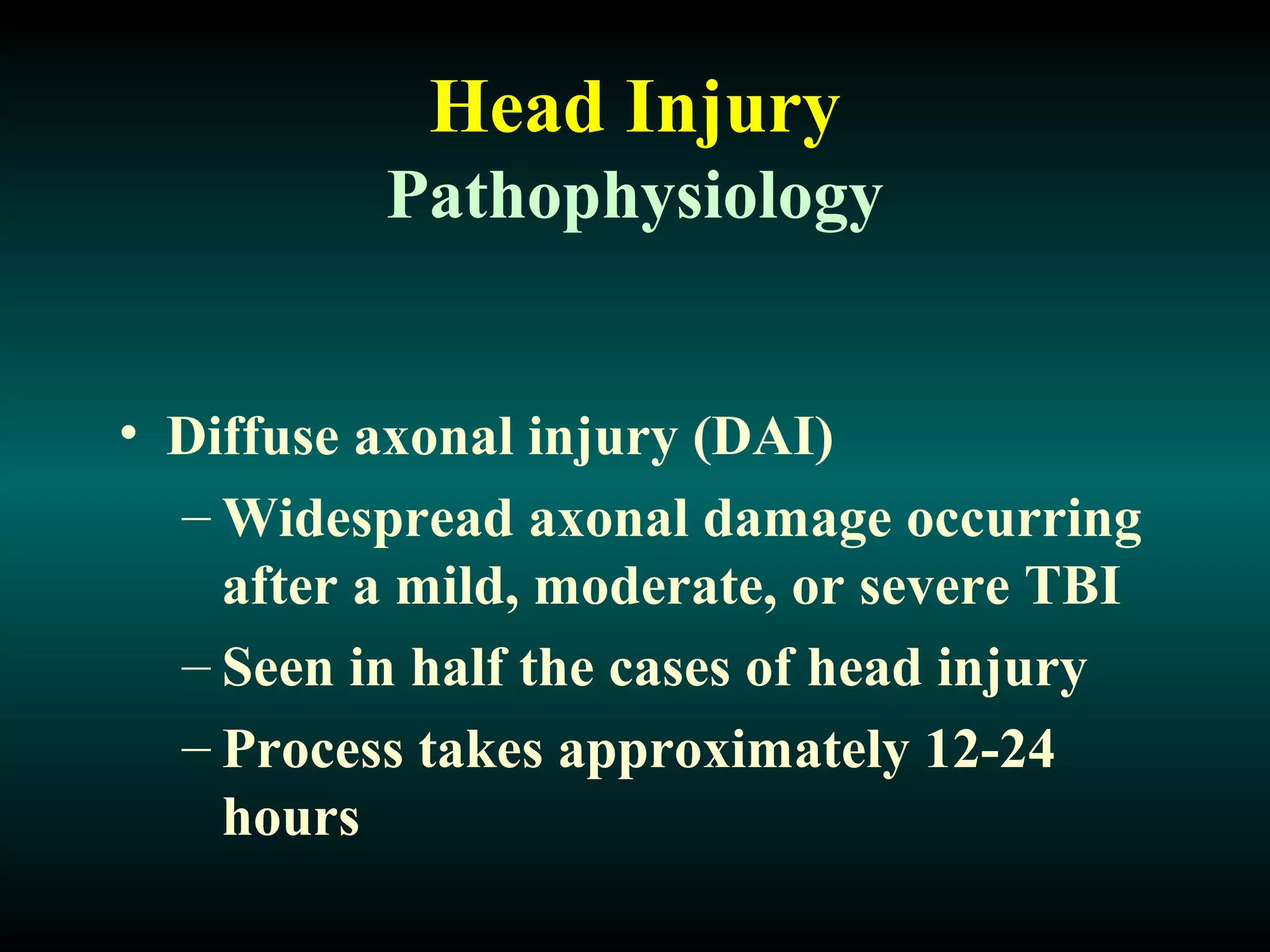Head injury types, clinical manifestations, diagnosis and management | PPT
