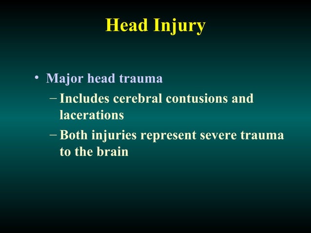 Head injury types, clinical manifestations, diagnosis and management ...