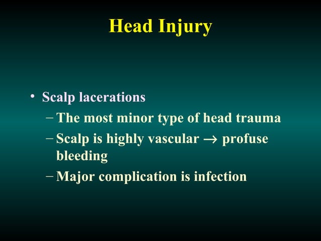 Head injury types, clinical manifestations, diagnosis and management ...