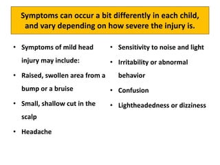 Head injury and its management | PPTX