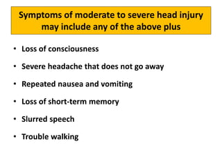 Head injury and its management | PPTX