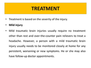 Head injury and its management | PPTX