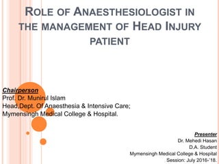 Head Injury management and best to say to monitor and head injury | PPT