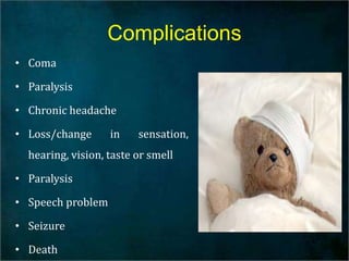 Head injury and medical tratment | PPTX