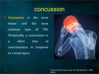 Head injury and medical tratment | PPTX