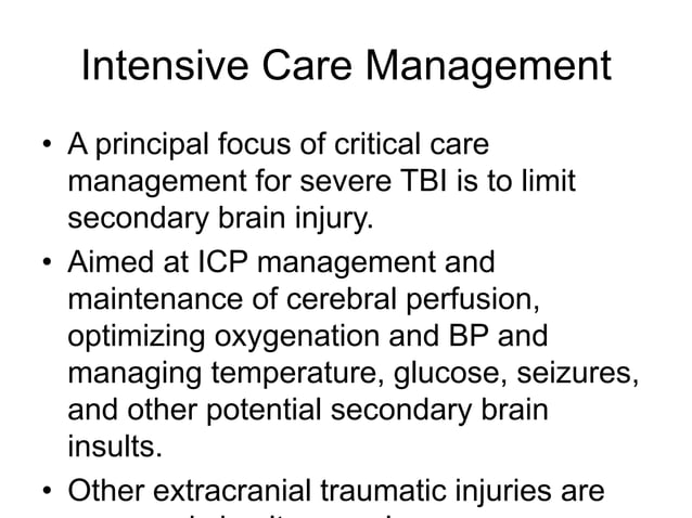 Traumatic Brain Injury/ Head injury Management/ Approach to Head injury ...