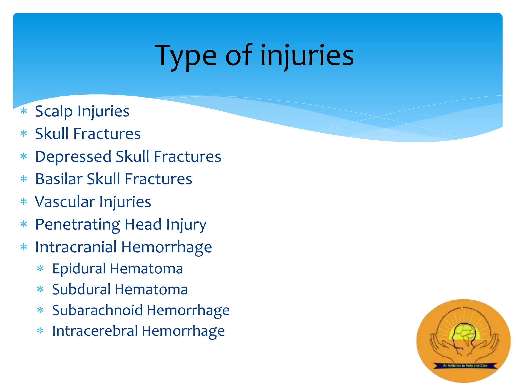 Head Injury: Common Issues | PPTX