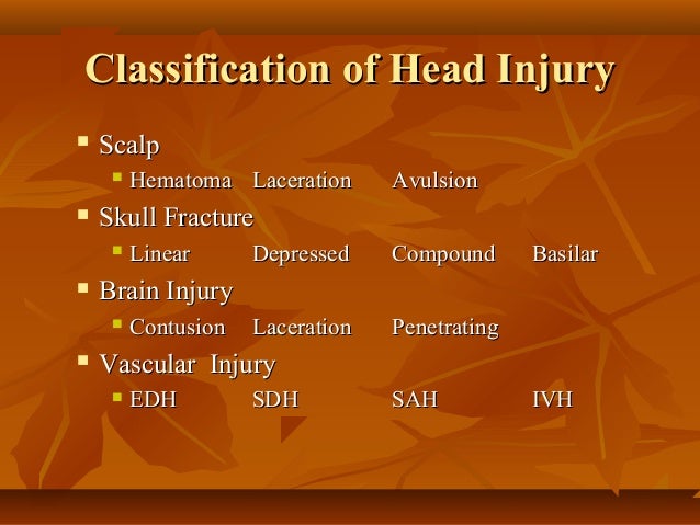 Head injury management
