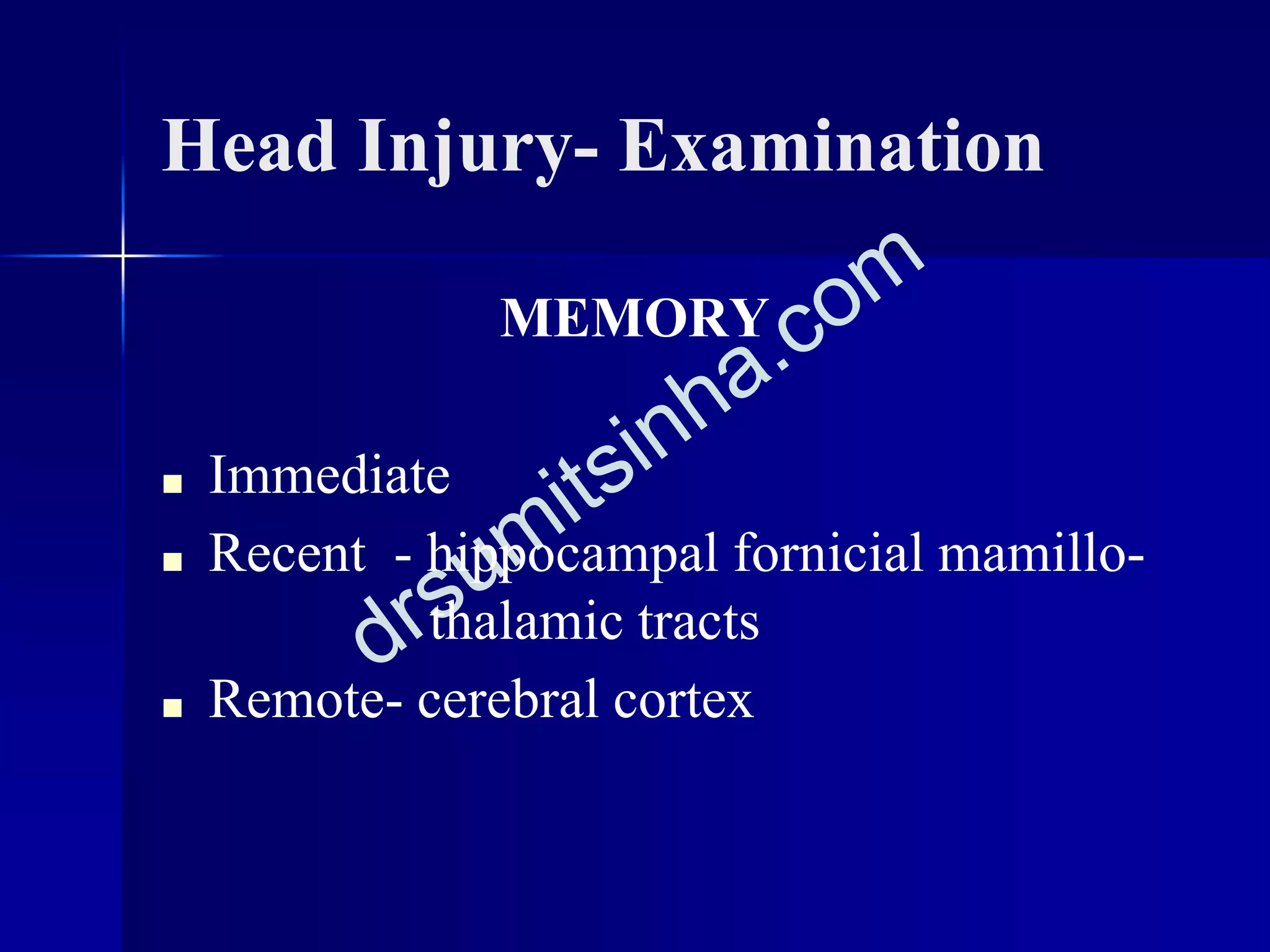 Head injury management lecture.ppt (1) | PPT