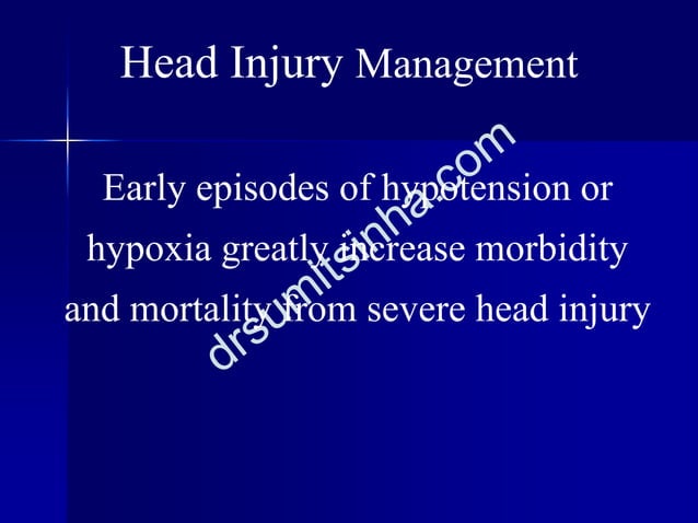 Head injury management lecture.ppt (1) | PPT